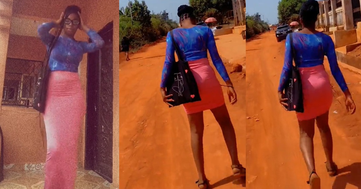 "I can’t believe this is me" – Lady feels uncomfortable after wearing a ...