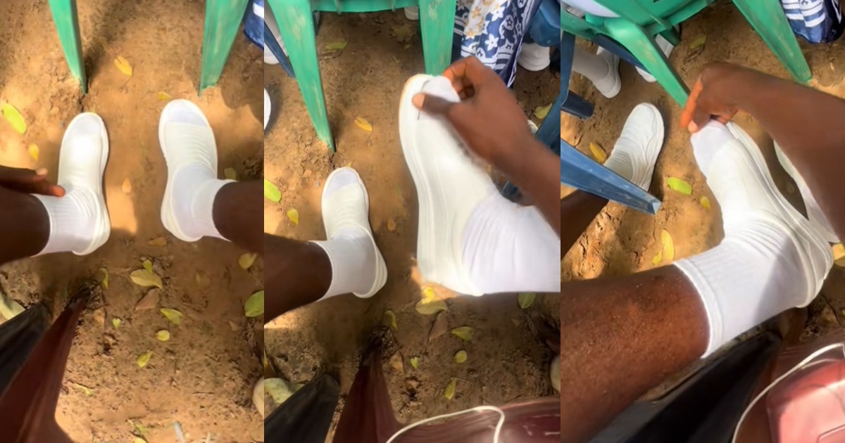 "Let my feet breathe" – Corp member cúts footwear for comfort due to ...