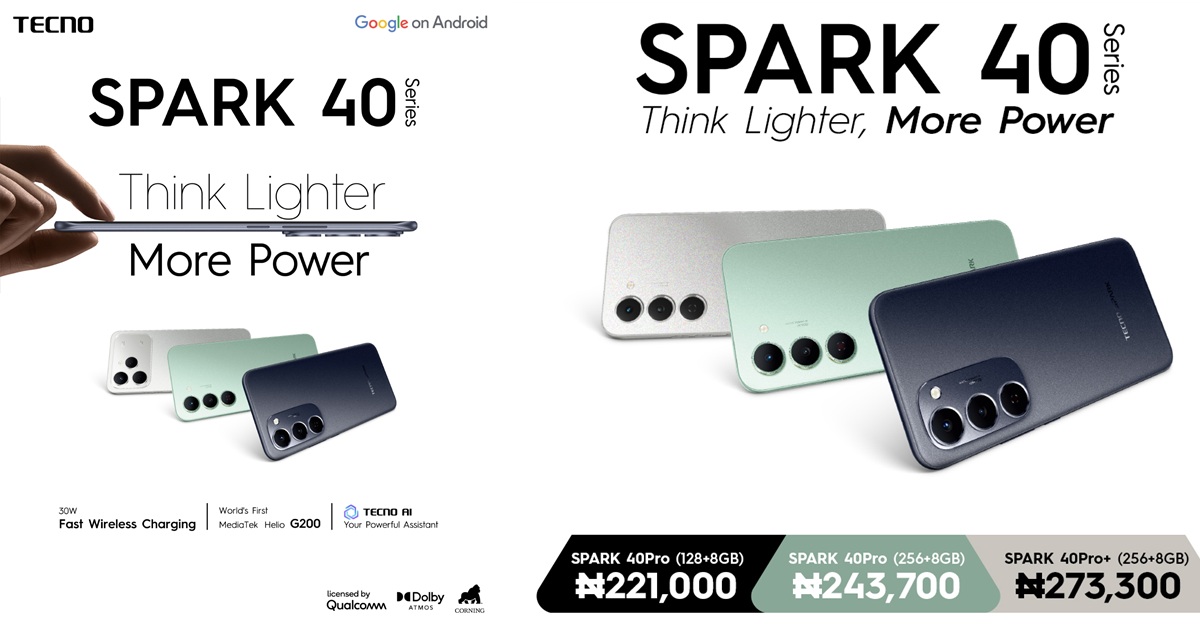TECNO UNVEILS SPARK 40 SERIES: ULTRA-SLIM, ULTRA-STRONG BUILT FOR THE ...